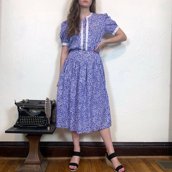 American Vintage | Dresses | Maggy Boutique Vintage 8s Light Periwinkle ...